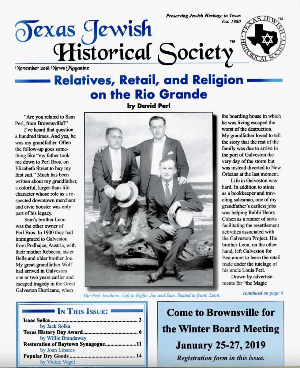 Texas Jewish Historical Society | Preserving the Texas Jewish Experience